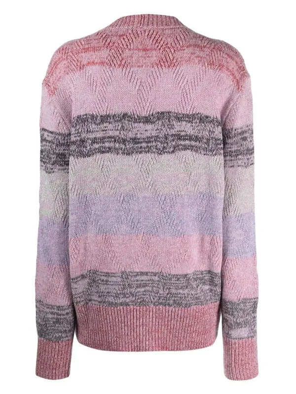 CORMIO Renato Striped Cardigan - Pink