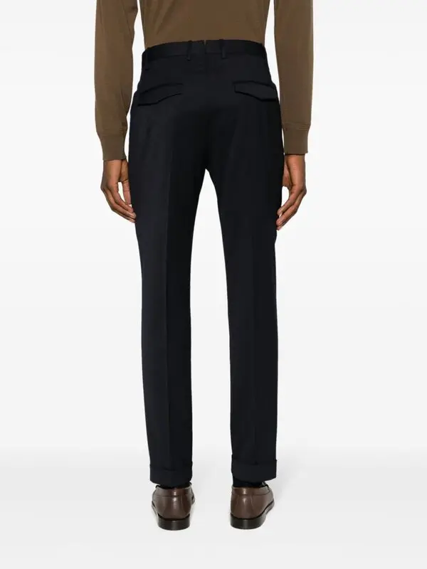 PT TORINO Straight-leg Tailored Trousers - Blue