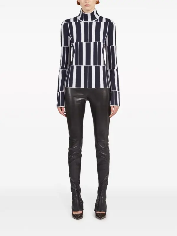 FERRAGAMO Stripe-pattern Cashmere Jumper