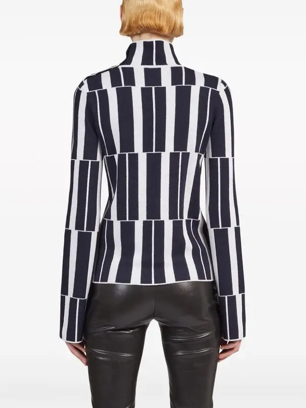 FERRAGAMO Stripe-pattern Cashmere Jumper