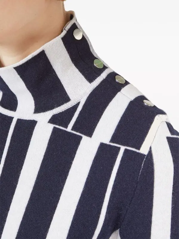 FERRAGAMO Stripe-pattern Cashmere Jumper