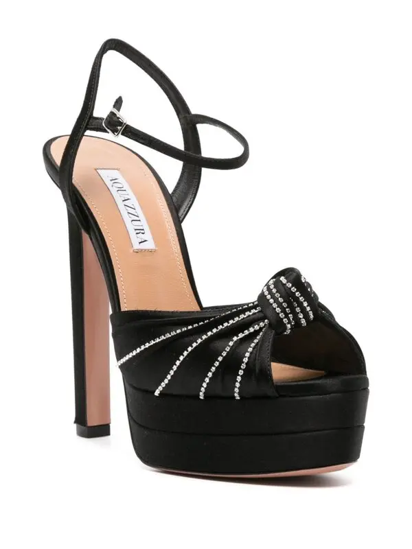 AQUAZZURA Atelier 140mm Crystal-embellished Sandals