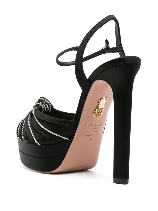 AQUAZZURA Atelier 140mm Crystal-embellished Sandals