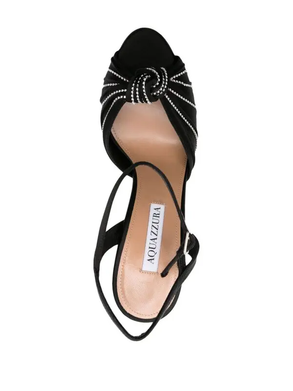AQUAZZURA Atelier 140mm Crystal-embellished Sandals