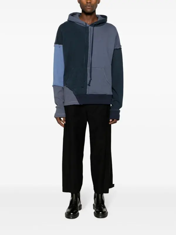 GREG LAUREN Tonal Panelled Hoodie