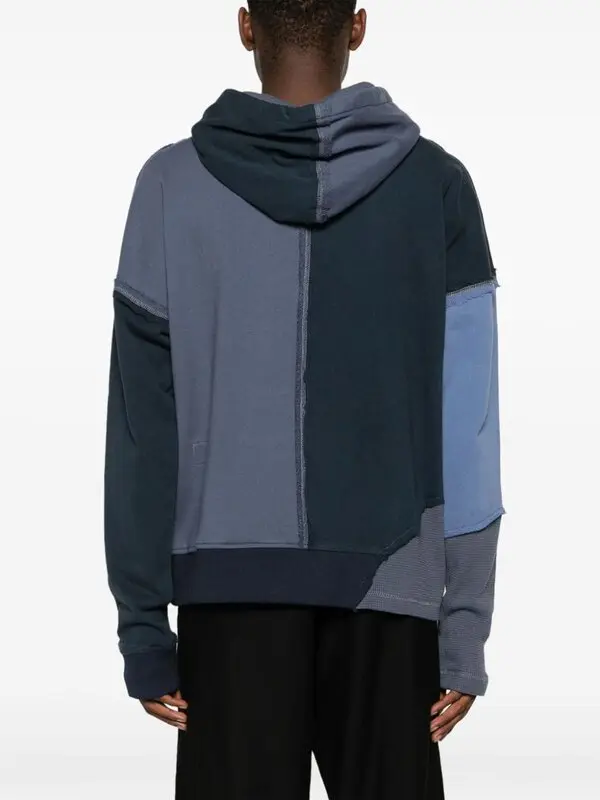 GREG LAUREN Tonal Panelled Hoodie