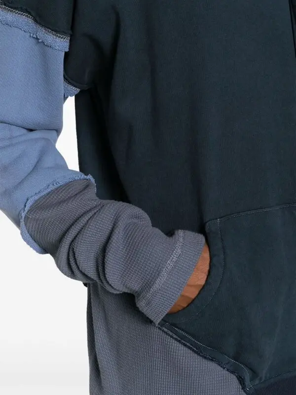 GREG LAUREN Tonal Panelled Hoodie