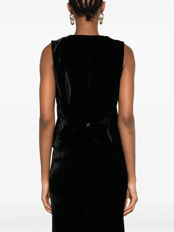 P.a.r.o.s.h V-neck Velvet Waistcoat