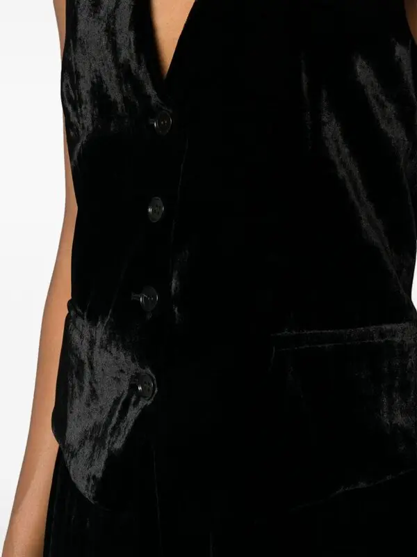 P.a.r.o.s.h V-neck Velvet Waistcoat