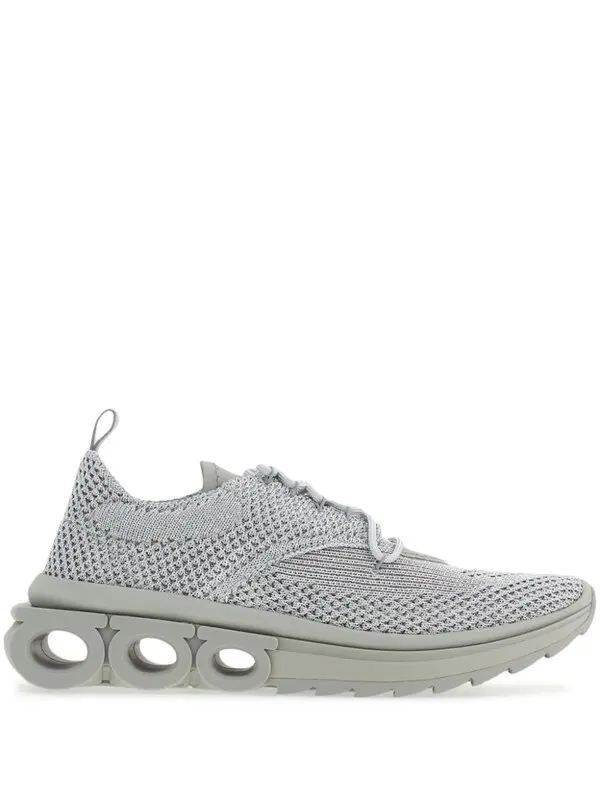 FERRAGAMO Running Lace-up Sneakers - Silver