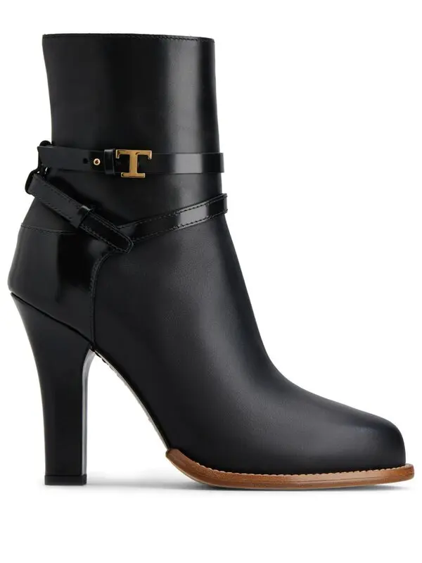 TOD'S Logo-plaque Leather Boots