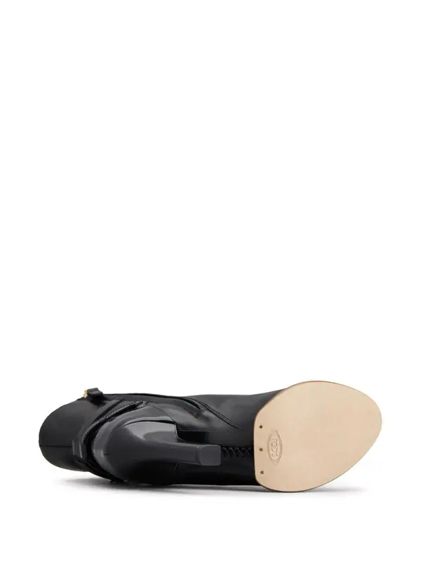TOD'S Logo-plaque Leather Boots