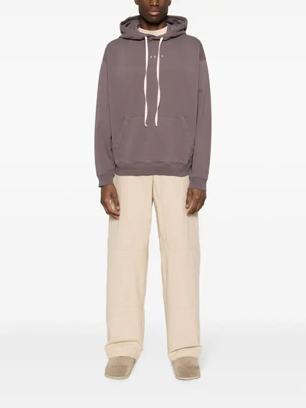 PAURA Logo-embroidered Cotton Hoodie
