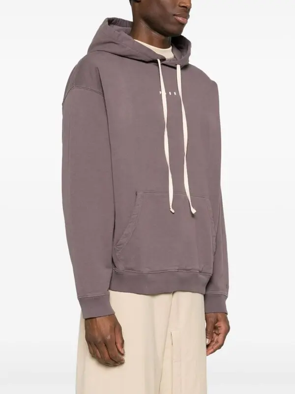 PAURA Logo-embroidered Cotton Hoodie