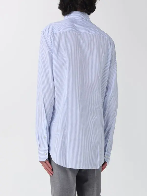 Etro Shirt In Striped Cotton - Gnawed Blue