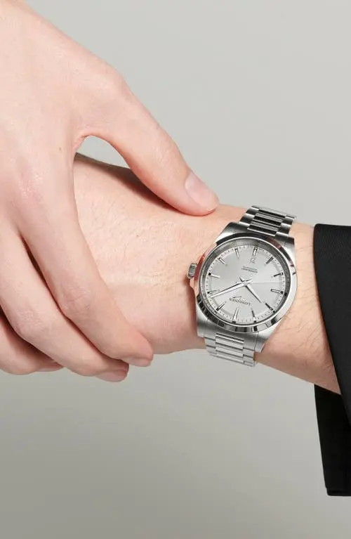 LONGINES Conquest Automatic Bracelet Watch - Silver