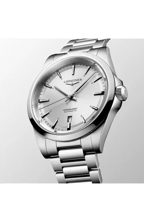 LONGINES Conquest Automatic Bracelet Watch - Silver