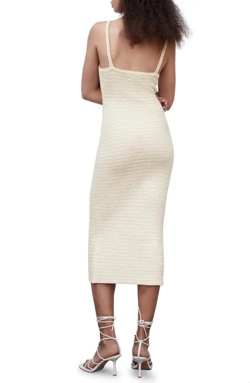Mango Sequin Detail Empire Waist Midi Dress