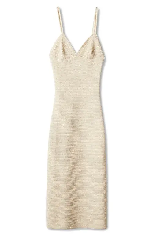 Mango Sequin Detail Empire Waist Midi Dress