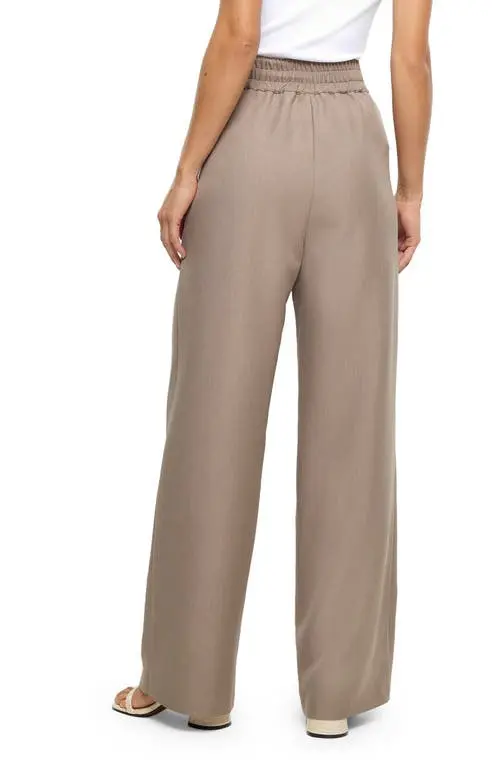 RIVER ISLAND Pleat Front Wide Leg Pants