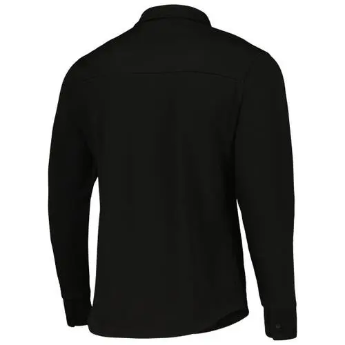 ANTIGUA Minnesota United Fc Streamer Diamond Button-up Shacket - Black