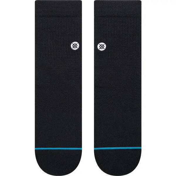 Stance Icon 3-pack Quarter Crew Socks - Black
