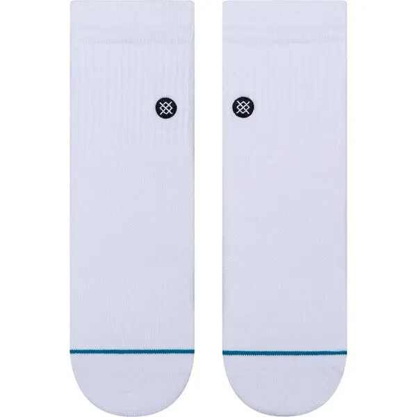 Stance Icon 3-pack Quarter Crew Socks - White