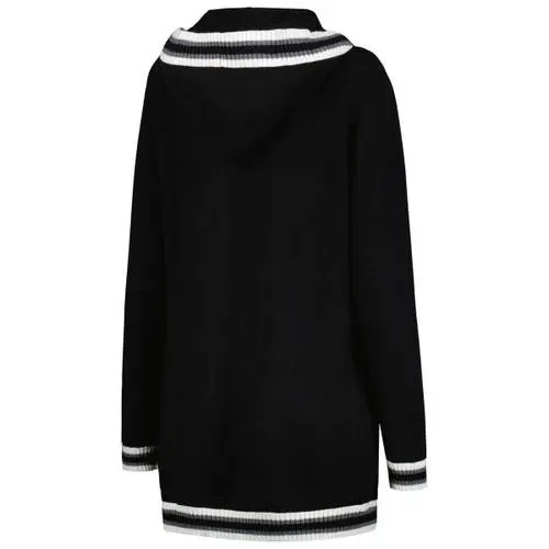 GAMEDAY COUTURE Iowa Hawkeyes Striped Hooded Cardigan Sweater