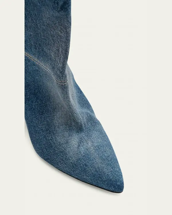 Isabel Marant Étoile Miyako Denim Ankle Booties
