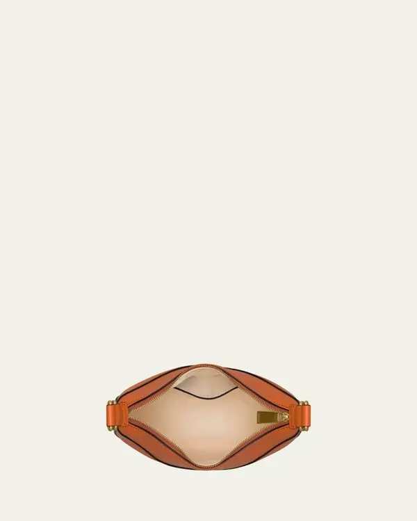 OROTON Florence Small Zip Shoulder Bag - Cognac