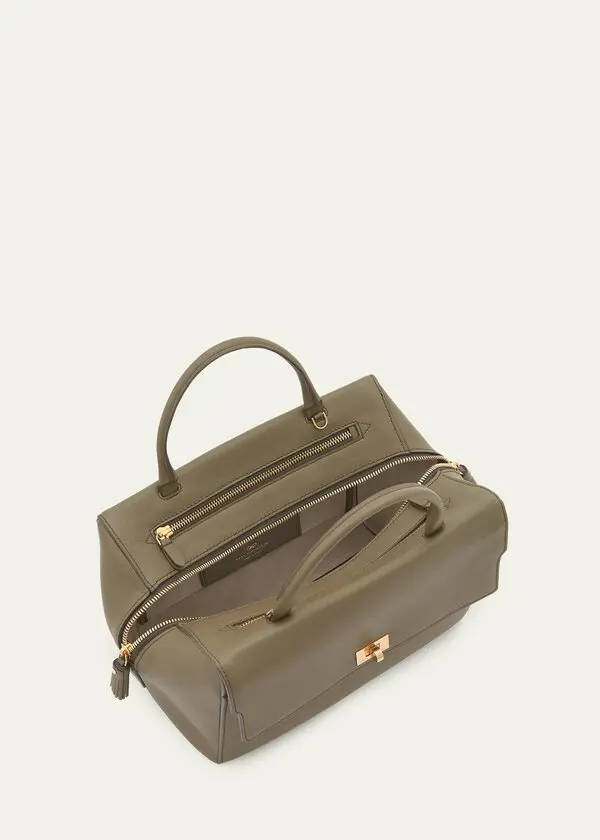 ANYA HINDMARCH Seaton Leather Satchel Bag