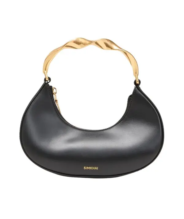 Simkhai Nixi Leather Top Handle Bag - Black