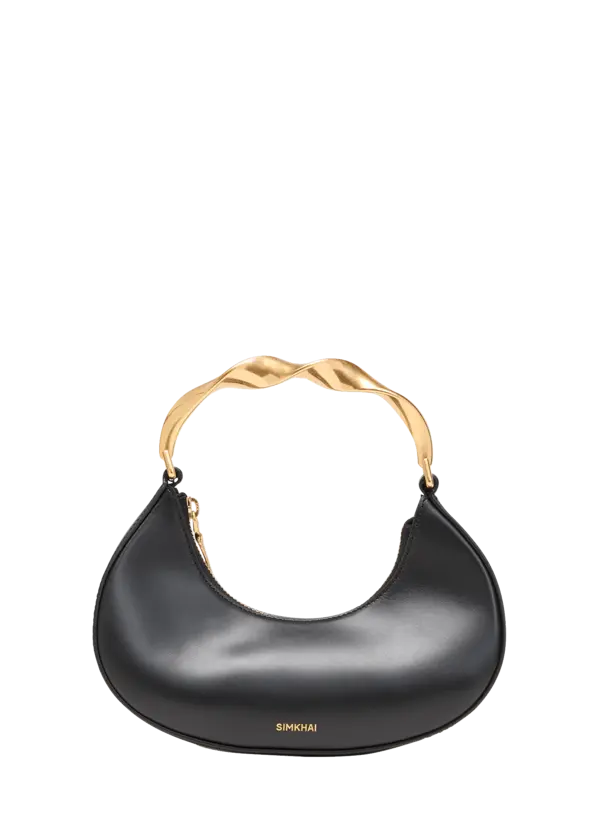 Simkhai Nixi Leather Top Handle Bag - Black