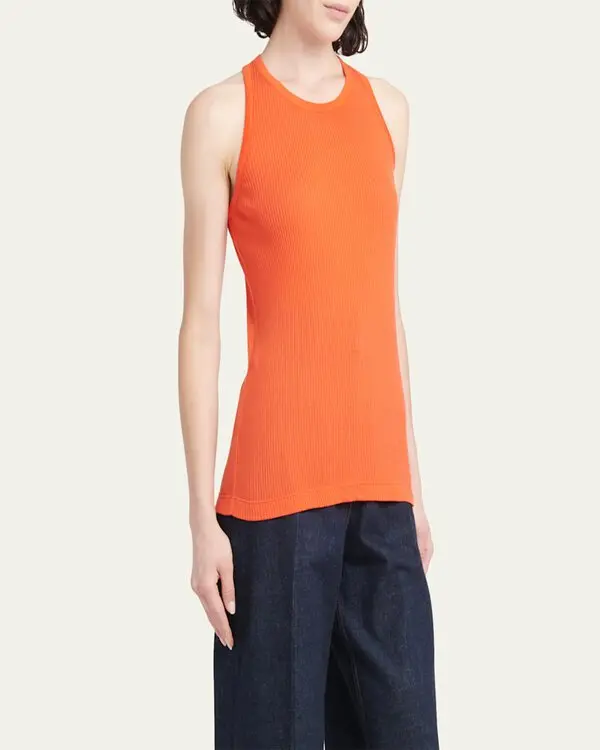 FERRAGAMO Jersey Rib Tank Top
