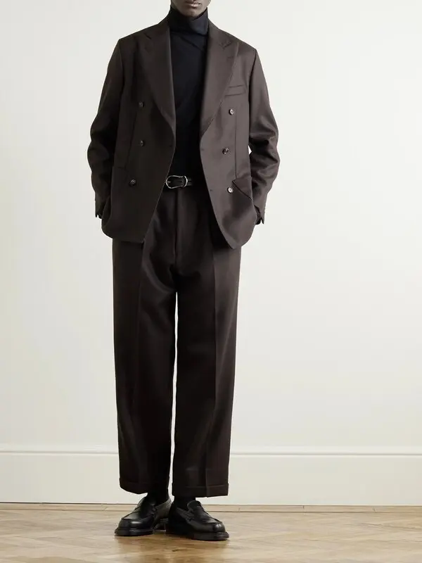 KAPTAIN SUNSHINE Throwing Fits Double-breasted Wool Suit Jacket