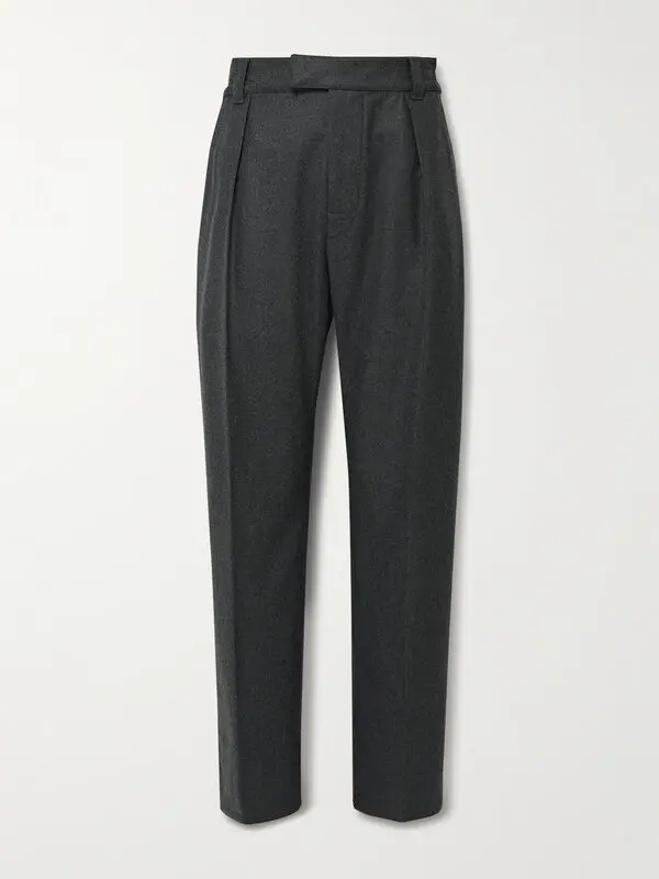 Loro Piana Reinga Straight-leg Wool And Cashmere-blend Trousers