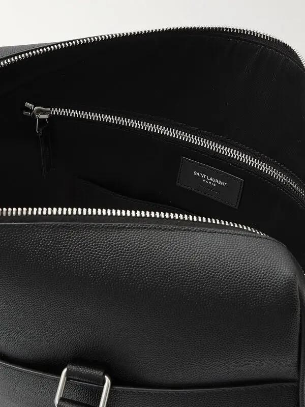 Saint Laurent Full-grain Leather Briefcase