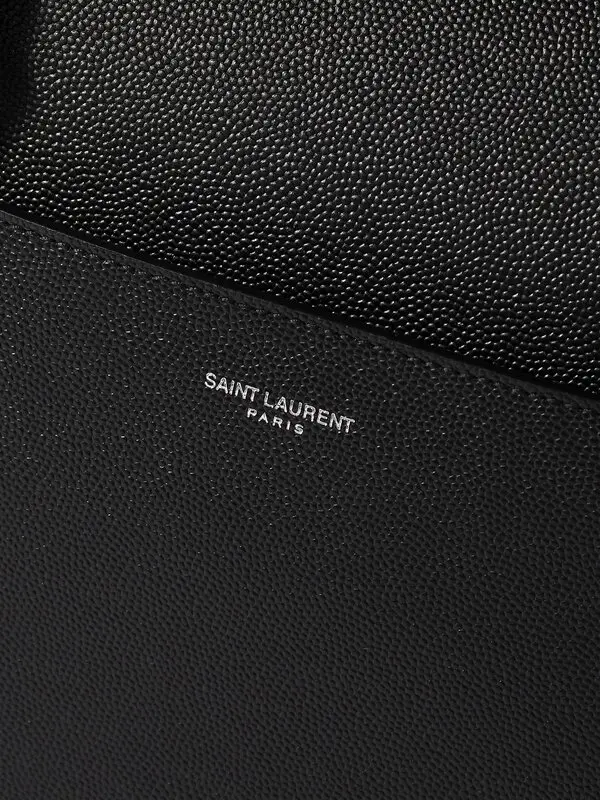 Saint Laurent Full-grain Leather Briefcase