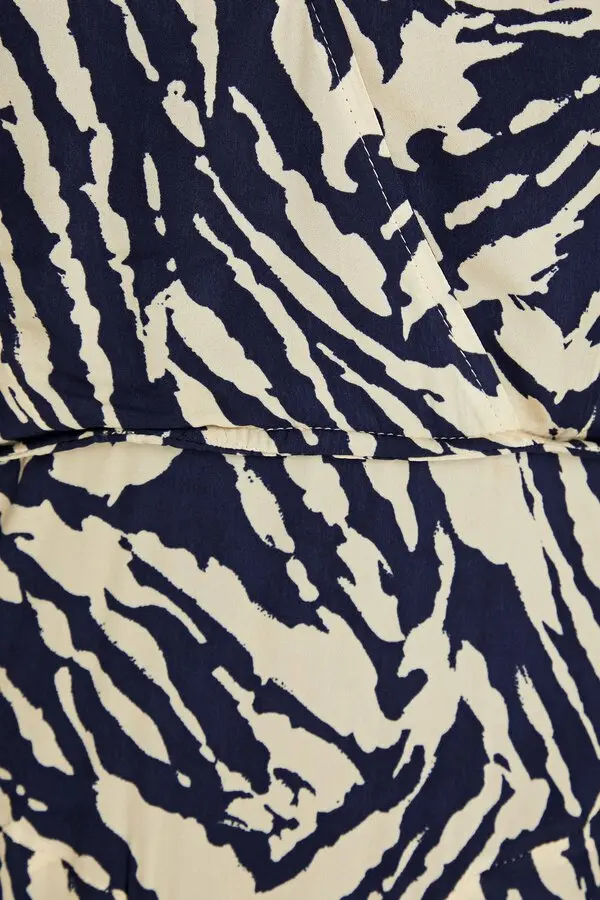 Ba&sh Vee Cutout Wrap-effect Printed Midi Dress