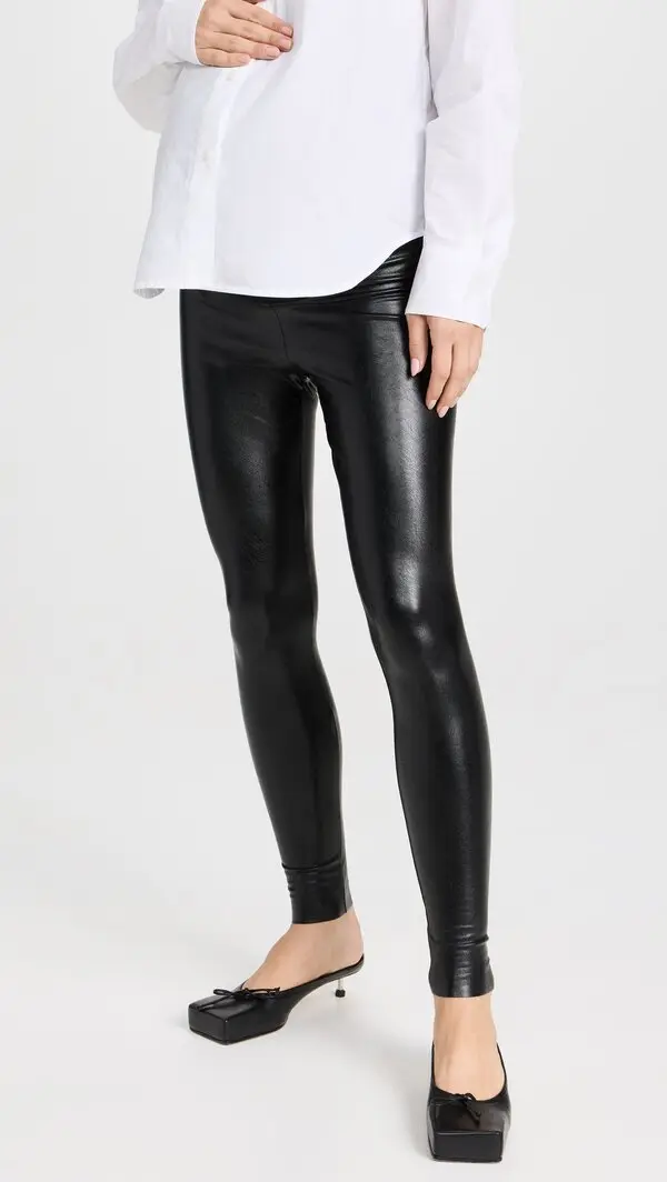 Commando Faux Leather Maternity Leggings