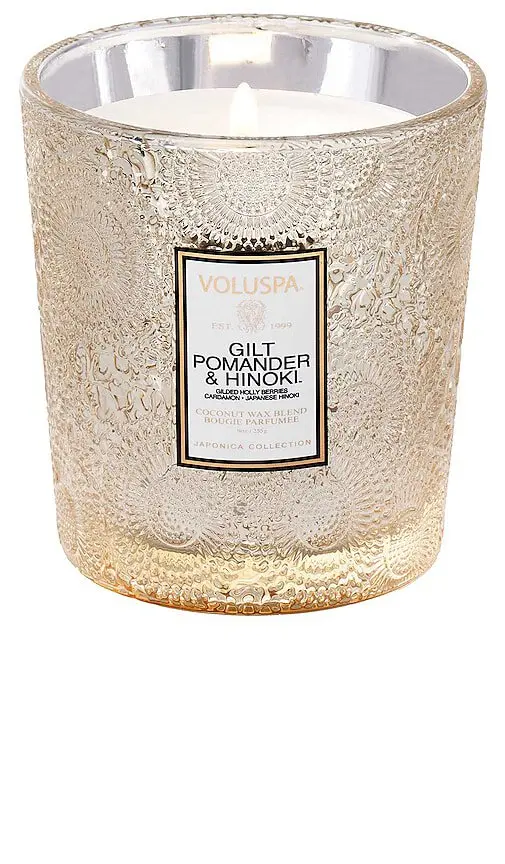Voluspa Classic Candle In Brown - Gilt Pomander