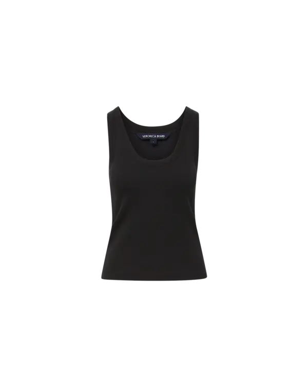 Veronica Beard Birke Scoop-neck Tank Top - Black