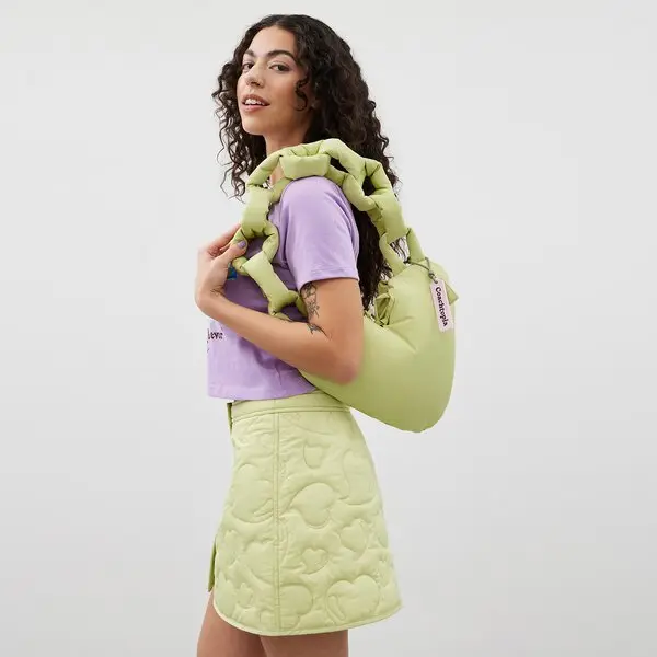 Coachtopia Loop Puffy Heart Bag In Pale Lime - 40% Off 