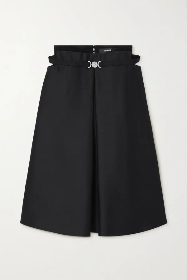 Versace Belted Strapless Mini Dress