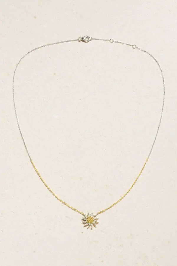 Yvonne Léon Soleil Citrine And Diamond Necklace