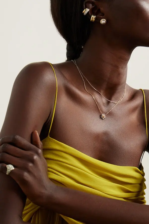Yvonne Léon Soleil Citrine And Diamond Necklace