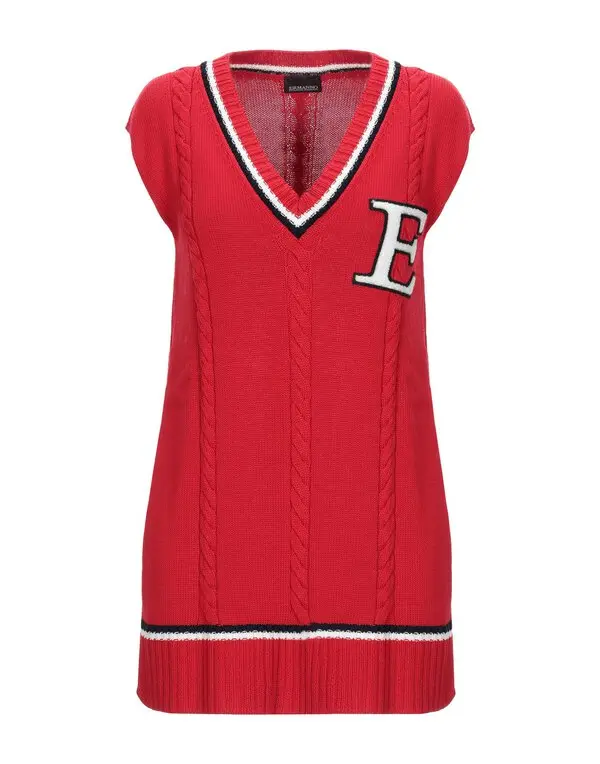 Ermanno Scervino Cable-knit Sleeveless V-neck Top