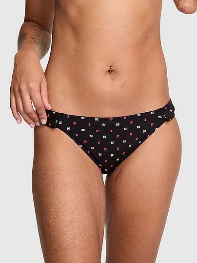 Pink Adaptive Bikini Panty - Print