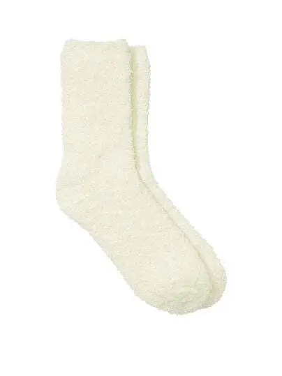 Pink Cozy Crew Socks