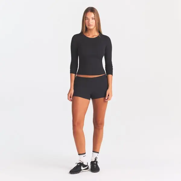 SKIMS Long Sleeve T-shirt - Soot